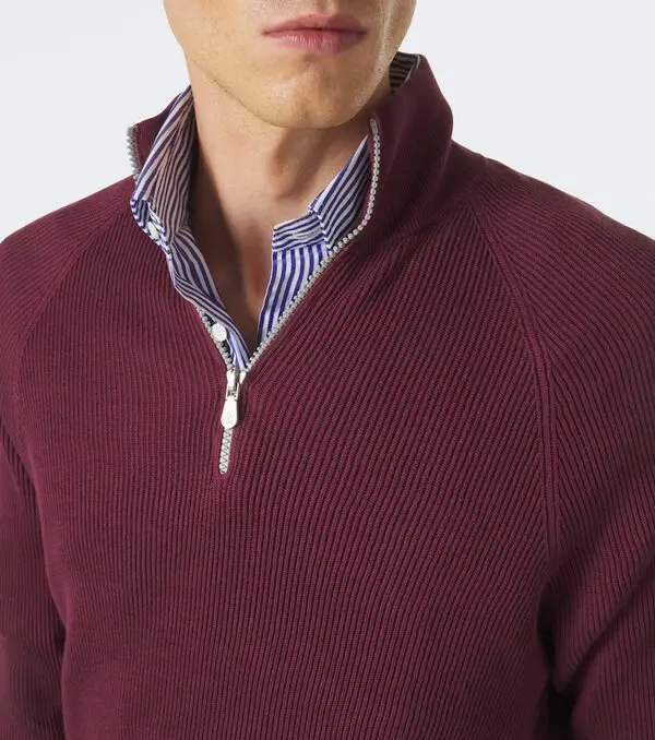 Brunello Cucinelli Ribbed-knit Cotton Sweater