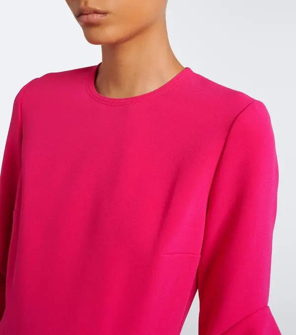 ROKSANDA Cady Gown With Flared Sleeves