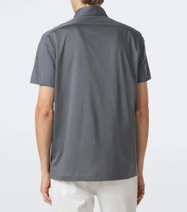 Kiton Cotton Jersey Polo Shirt