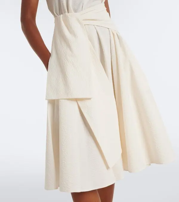 JW Anderson Cotton Cloqu� Midi Dress