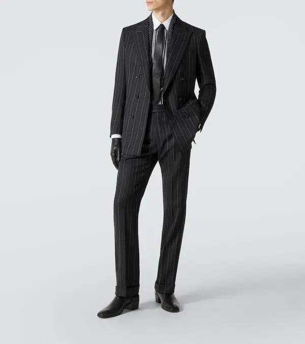 TOM FORD Striped Cotton Poplin Shirt