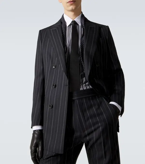 TOM FORD Striped Cotton Poplin Shirt