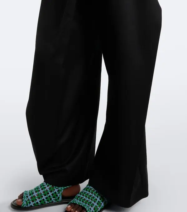 JW Anderson Belted Wool Wide-leg Pants