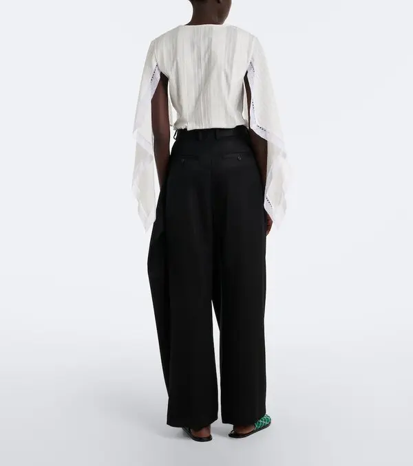 JW Anderson Belted Wool Wide-leg Pants