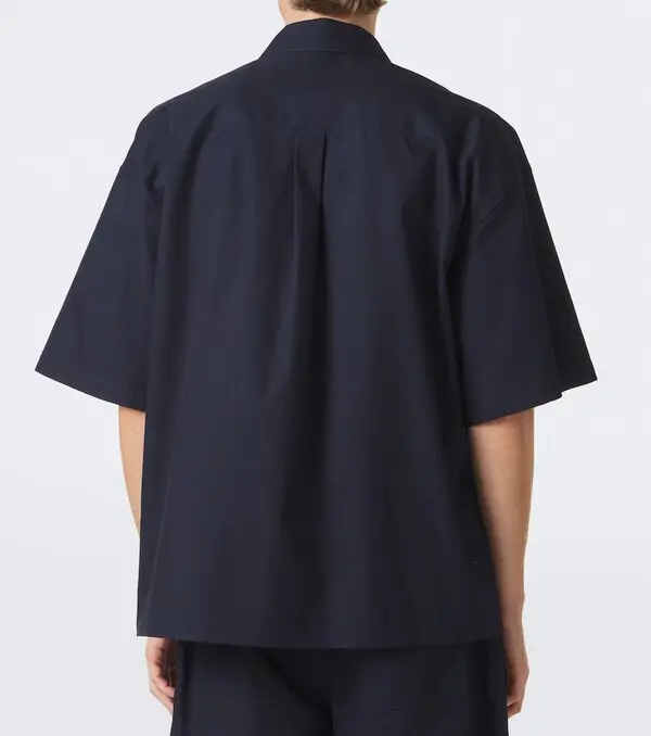 Loewe Anagram Cotton Twill Shirt - Blue