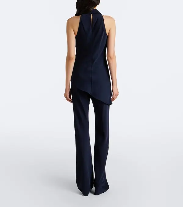 Veronica Beard Braddock Straight Leg Pants - Blue