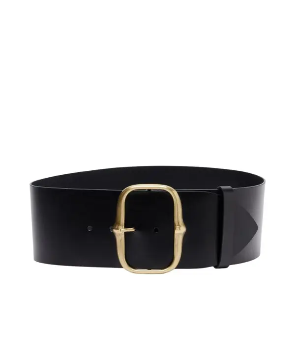 Isabel Marant Étoile Toile Blisia Leather Belt - Black