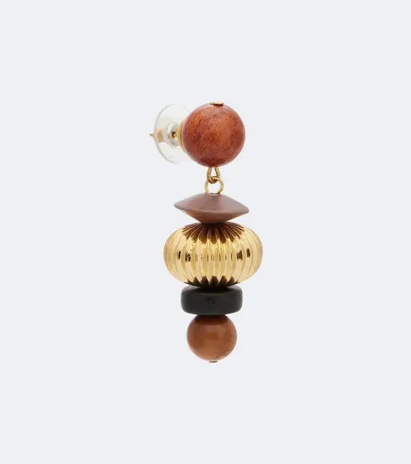 JENNIFER BEHR Lavon Embellished Gold-plated Drop Earrings