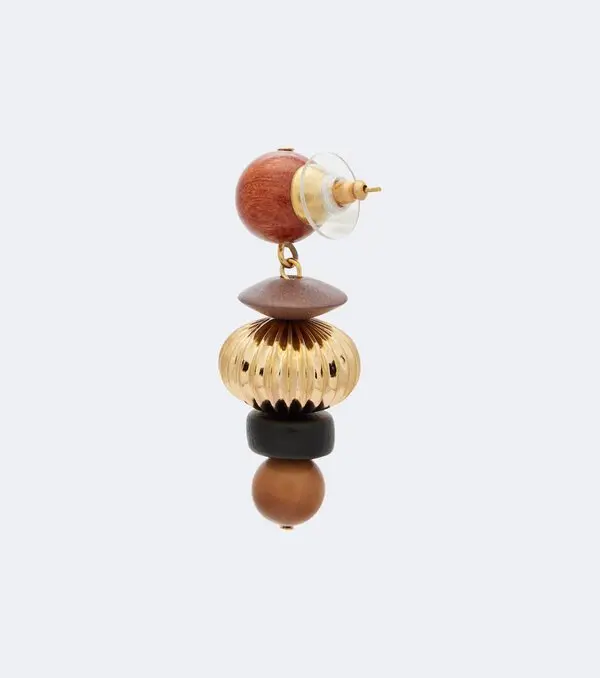 JENNIFER BEHR Lavon Embellished Gold-plated Drop Earrings