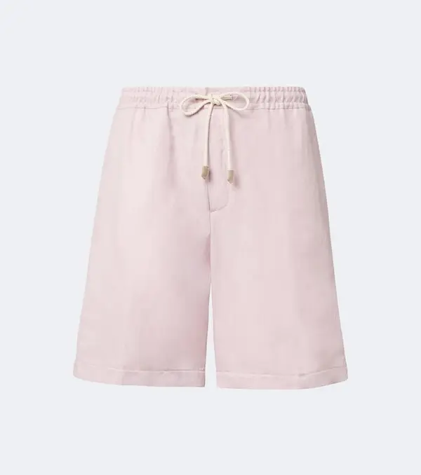 Canali Linen And Silk Shorts
