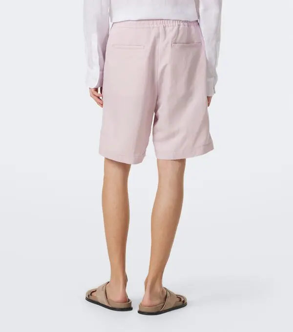 Canali Linen And Silk Shorts