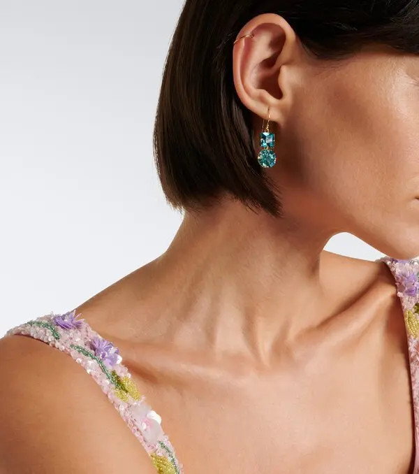 JENNIFER BEHR Kaiden 18kt Gold-plated Drop Earrings