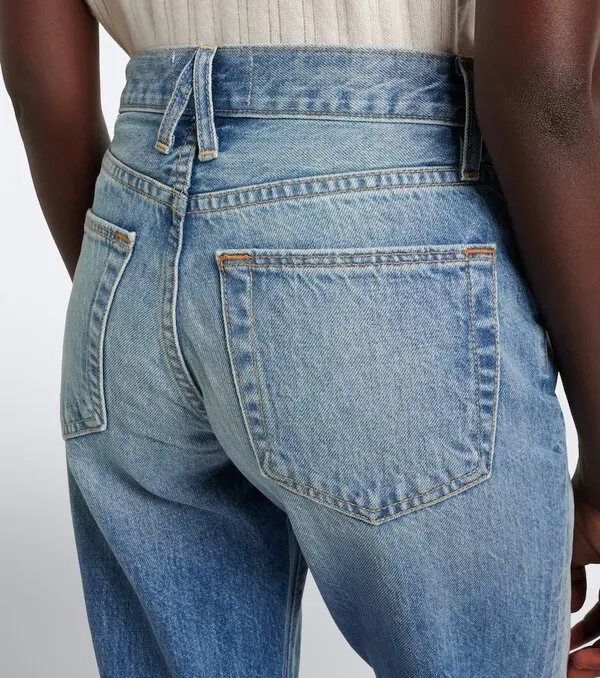 SLVRLAKE Phoenix Straight Jeans In Winter Ecru
