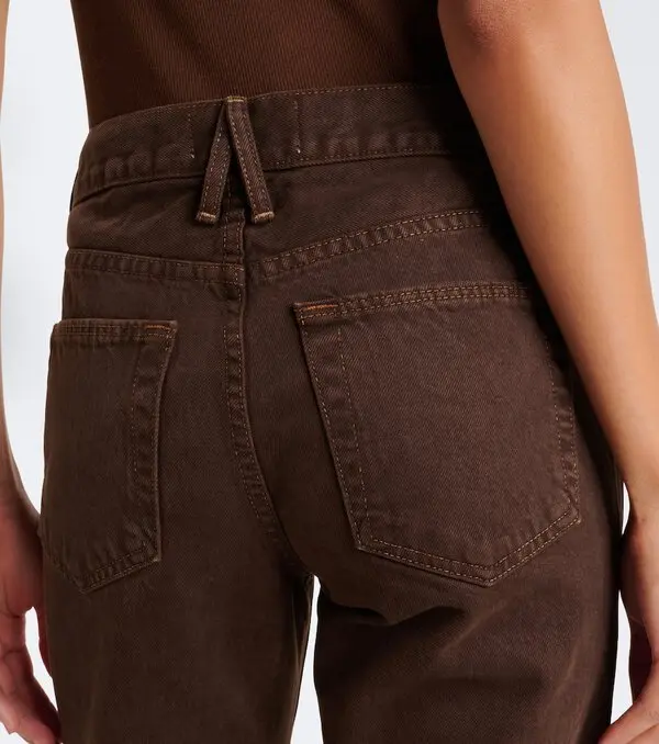 SLVRLAKE Phoenix Straight Leg Jeans - Brown