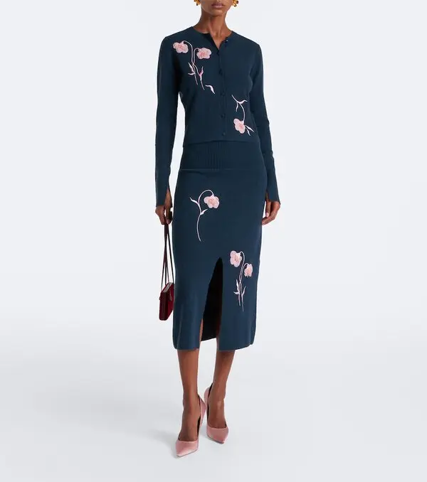Erdem Floral-appliqu� Cardigan