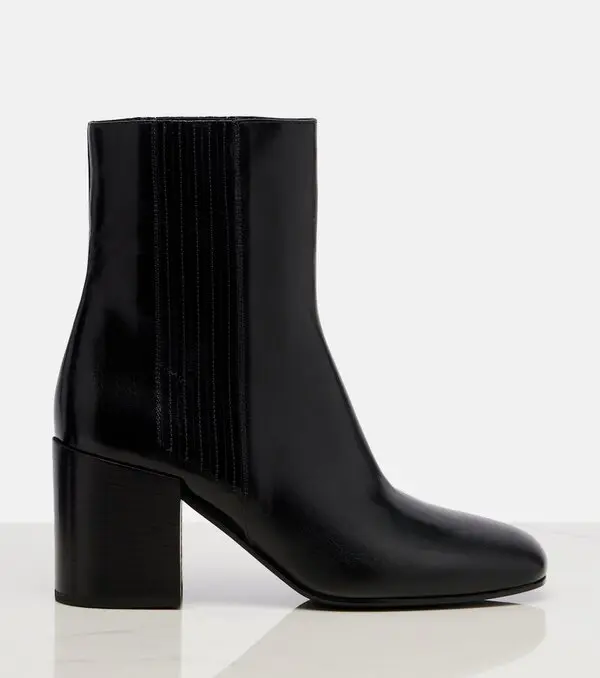 Dries Van Noten Leather Ankle Boots