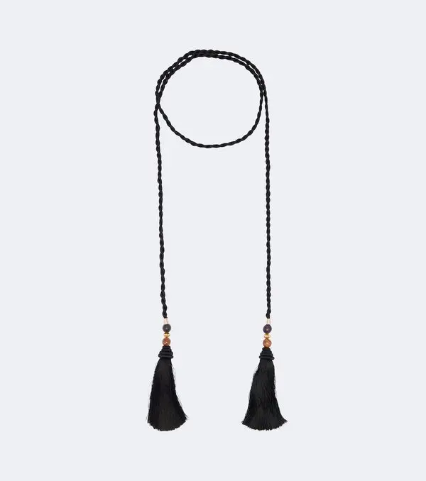 JENNIFER BEHR Gigi Braided Belt - Black