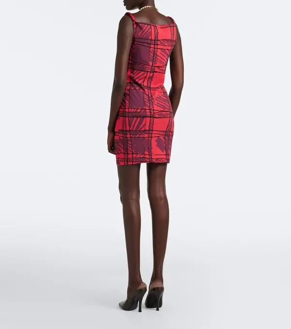 VIVIENNE WESTWOOD Draped Printed Mini Dress