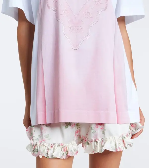 Simone Rocha Trompe L’œil Cotton Jersey T-shirt