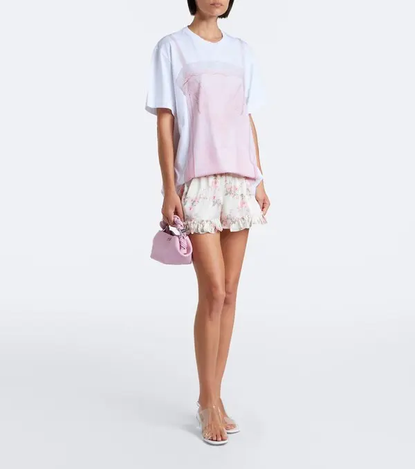 Simone Rocha Trompe L’œil Cotton Jersey T-shirt