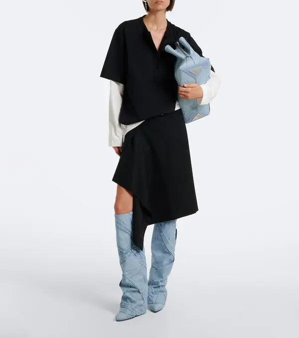 Attico Knee-high Denim Boots