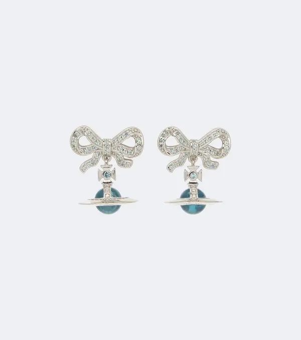 VIVIENNE WESTWOOD Octavie Embellished Drop Earrings - Blue