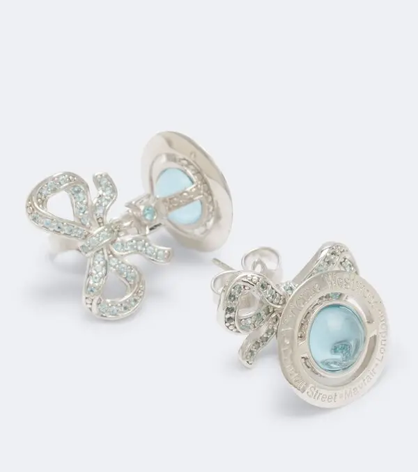 VIVIENNE WESTWOOD Octavie Embellished Drop Earrings - Blue