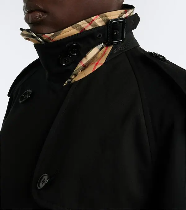 Burberry Double-breasted Cotton Gabardine Jacket