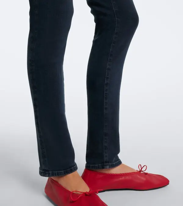 7 For All Mankind Low-rise Skinny Jeans