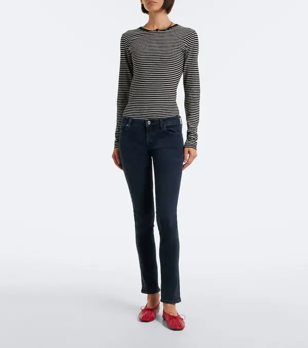 7 For All Mankind Low-rise Skinny Jeans