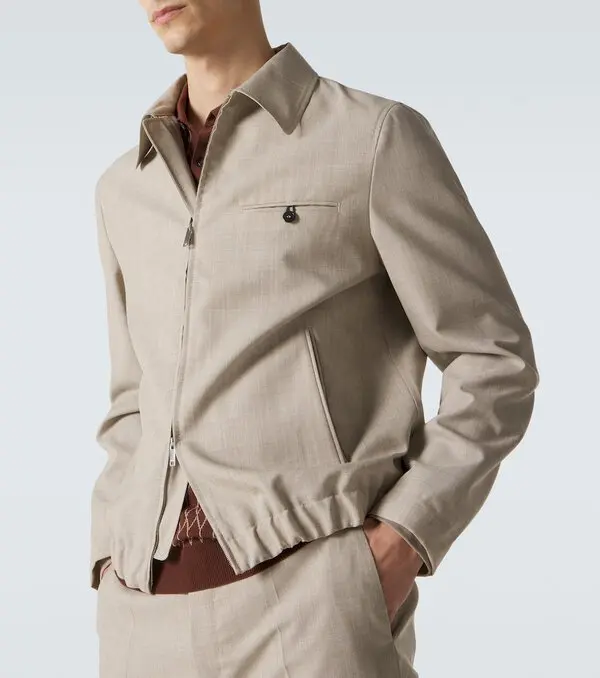 SLOWEAR Virgin Wool Blouson Jacket