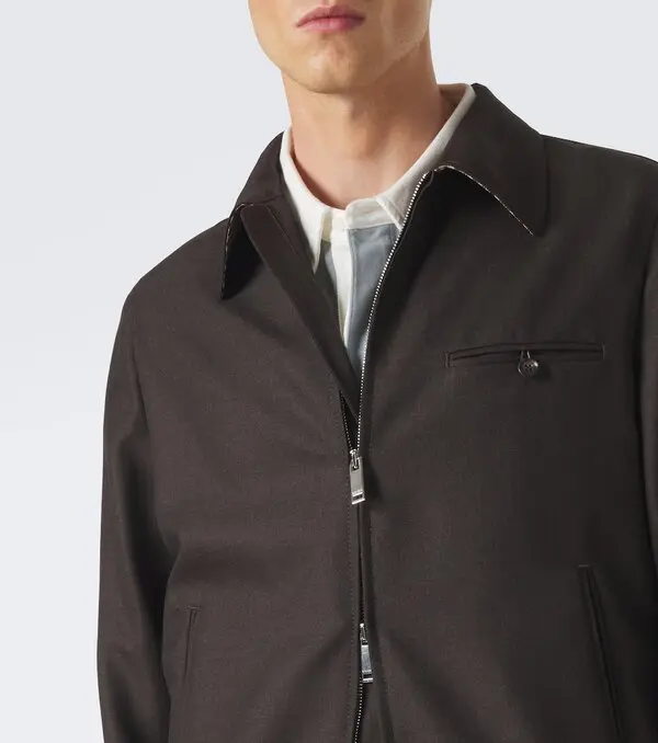 SLOWEAR Virgin Wool Blouson Jacket