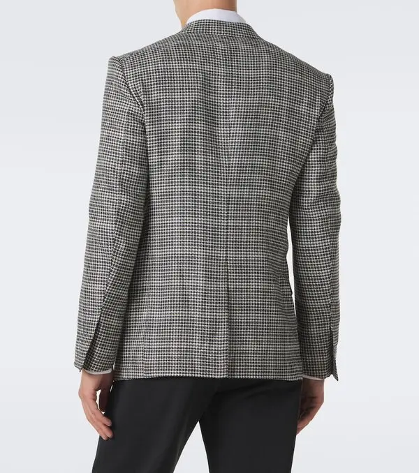 TOM FORD Checked Wool-blend Suit Jacket