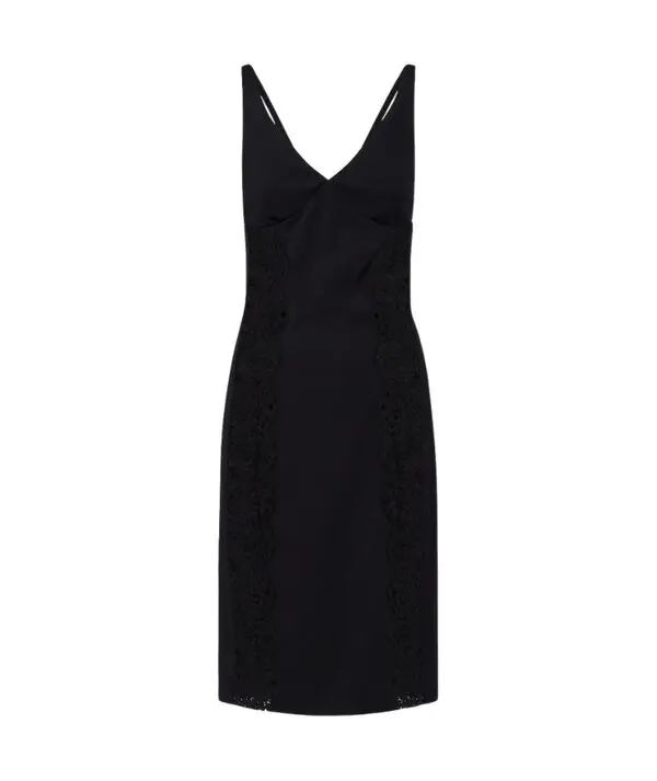 Stella McCartney Lace Trimmed Mini Dress - Black