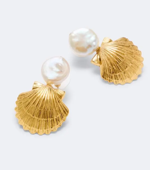 JENNIFER BEHR Laguna Faux Pearl Drop Earrings