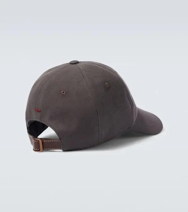 Brunello Cucinelli Cotton Canvas Baseball Cap - Brown