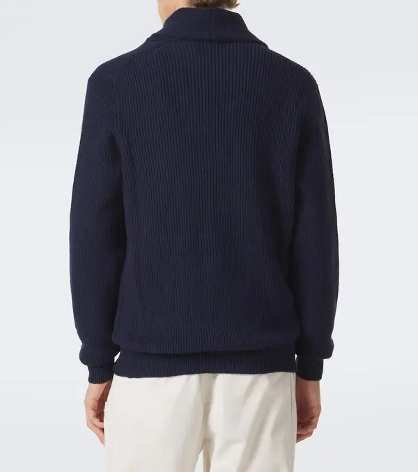 Brunello Cucinelli Shawl Collar Cardigan - Blue
