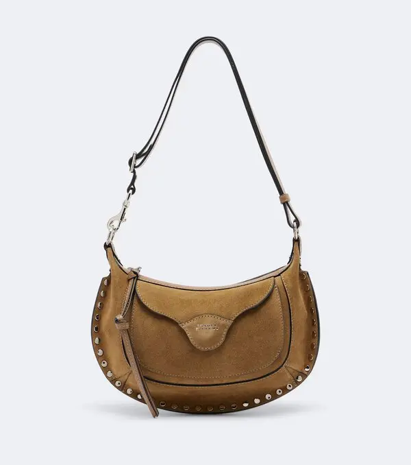 Isabel Marant Étoile Oskan Moon Suede Shoulder Bag - Brown