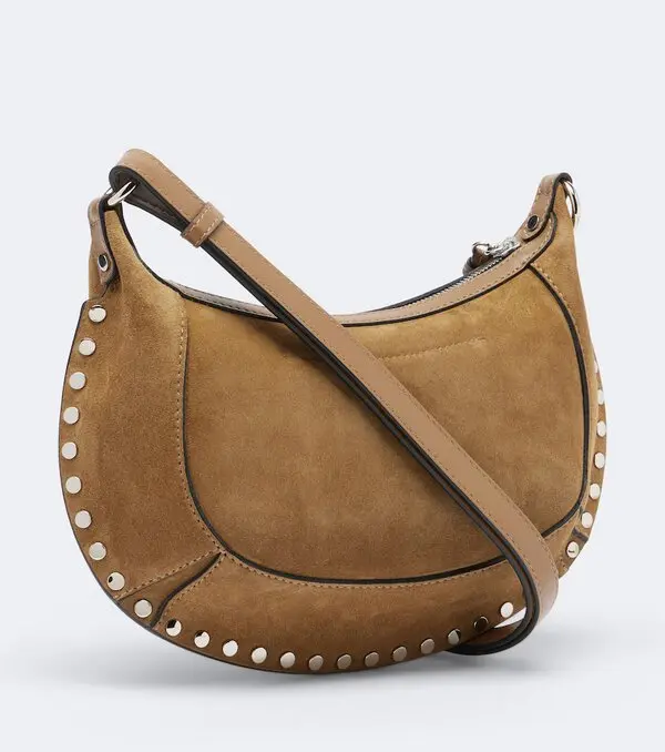 Isabel Marant Étoile Oskan Moon Suede Shoulder Bag - Brown