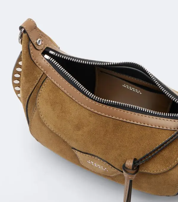 Isabel Marant Étoile Oskan Moon Suede Shoulder Bag - Brown