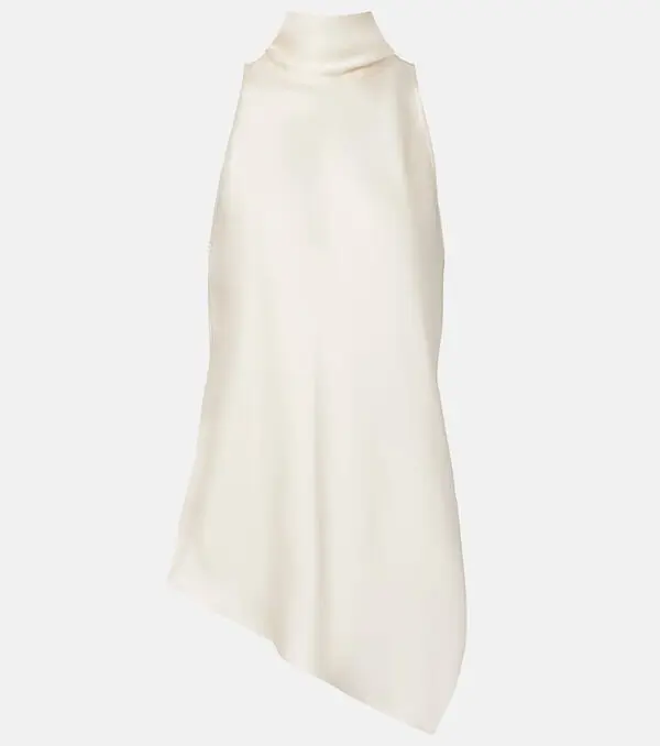 Brunello Cucinelli Asymmetrical Silk Top