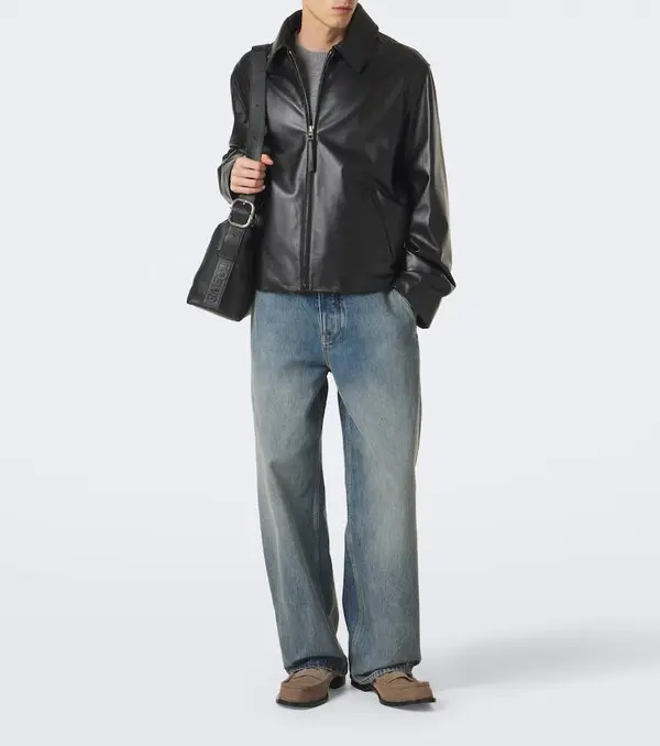 Loewe Suede Penny Loafers