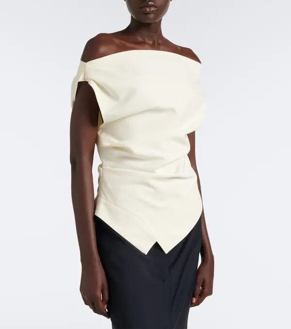 RÓHE Draped Asymmetrical Top