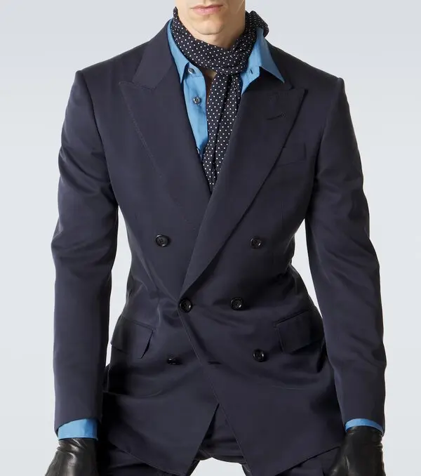 TOM FORD Double-breasted Silk Blazer