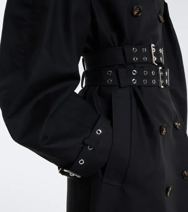 GANNI Cotton Trench Coat