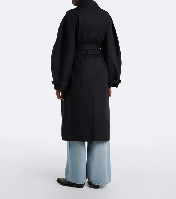 GANNI Cotton Trench Coat