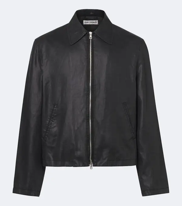 Our Legacy Worker Blouson Jacket In Lacquer Mirror Tencel