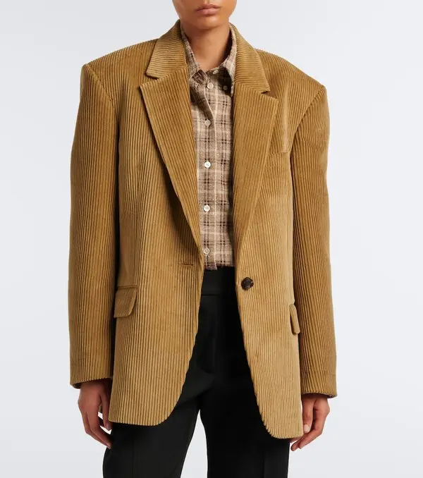 RÓHE Oversized Cotton Corduroy Jacket