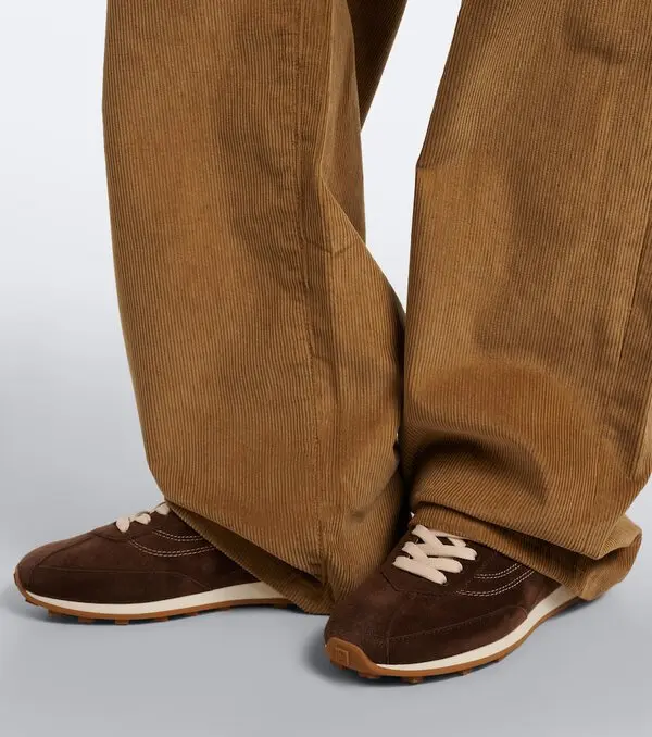 Hogan H699 Suede Lace-up Sneakers - Brown