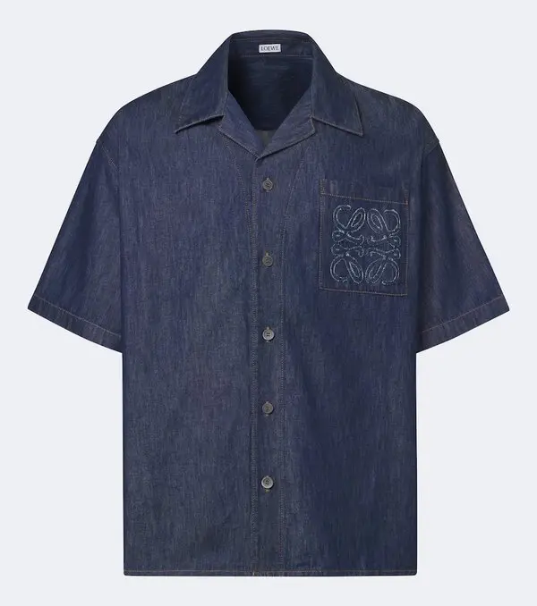 Loewe Anagram Cotton Chambray Shirt